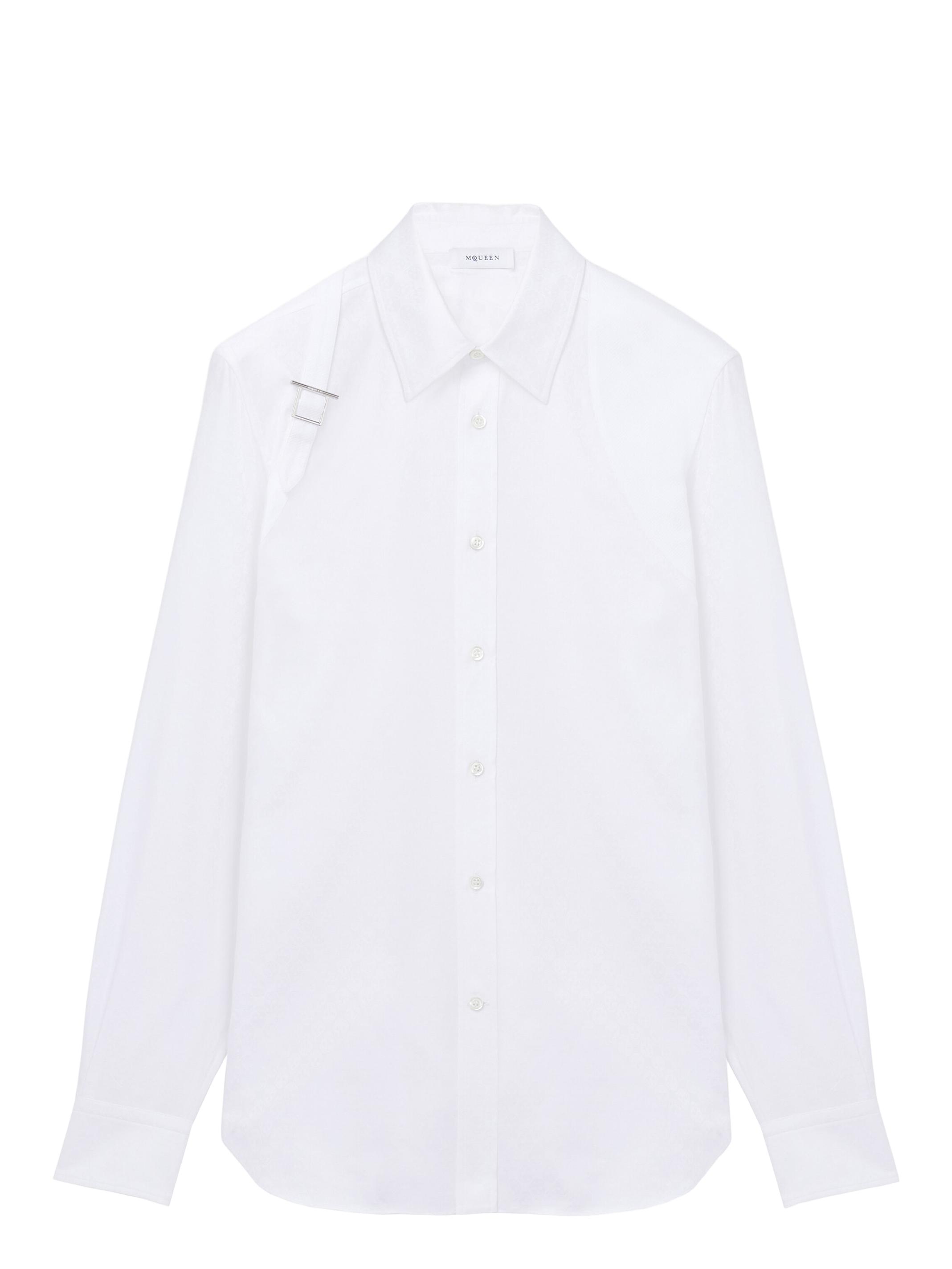ALEXANDER MCQUEEN skull jacquard harness shirt